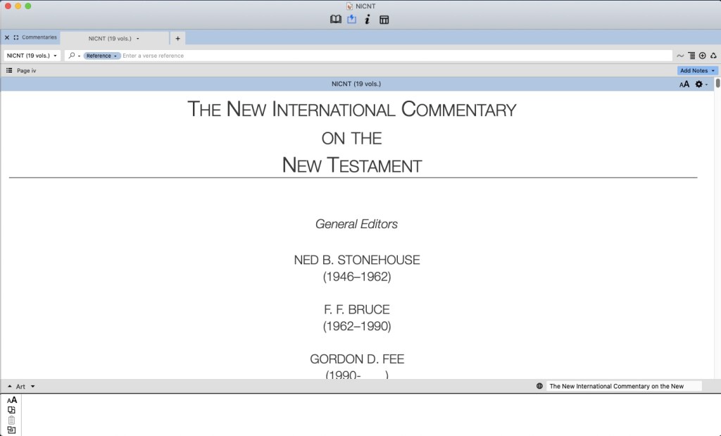 NICNT in Accordance Bible Software – Brian W. Davidson